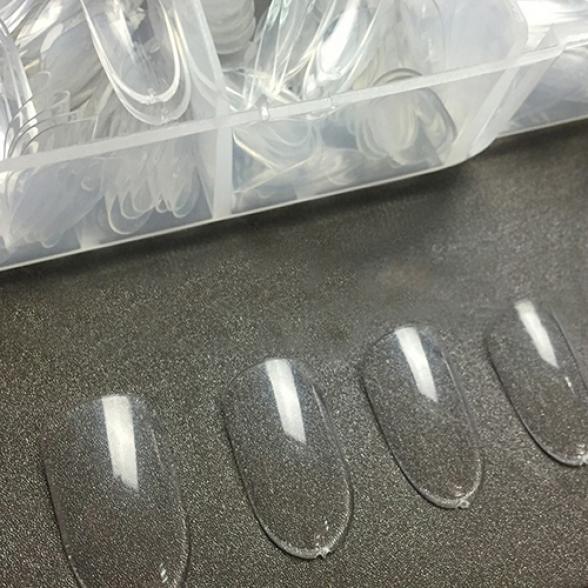 Cheap H&B Store 500Pcs Clear Oval Full Cover False Nails DIY Nail Art ...