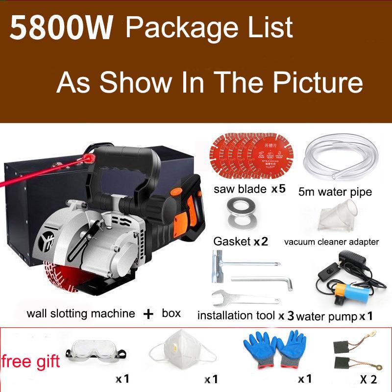 Buy Wall Slotting Machine 5800W Electric Wall Chaser Groove Cutting ...