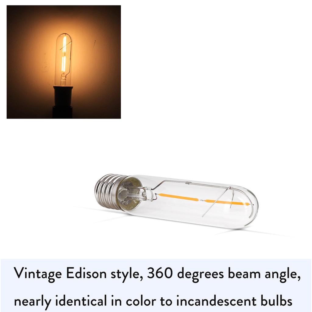 Köp 4X Vintage LED Filament Bulb T30 2W E27 Retro Light Warm White Not ...