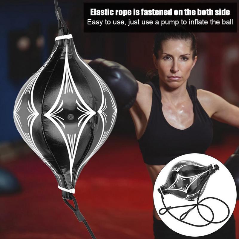 Buy Boxing Training Leather Speed Ball Double End MMA Pouching Bag Pear ...