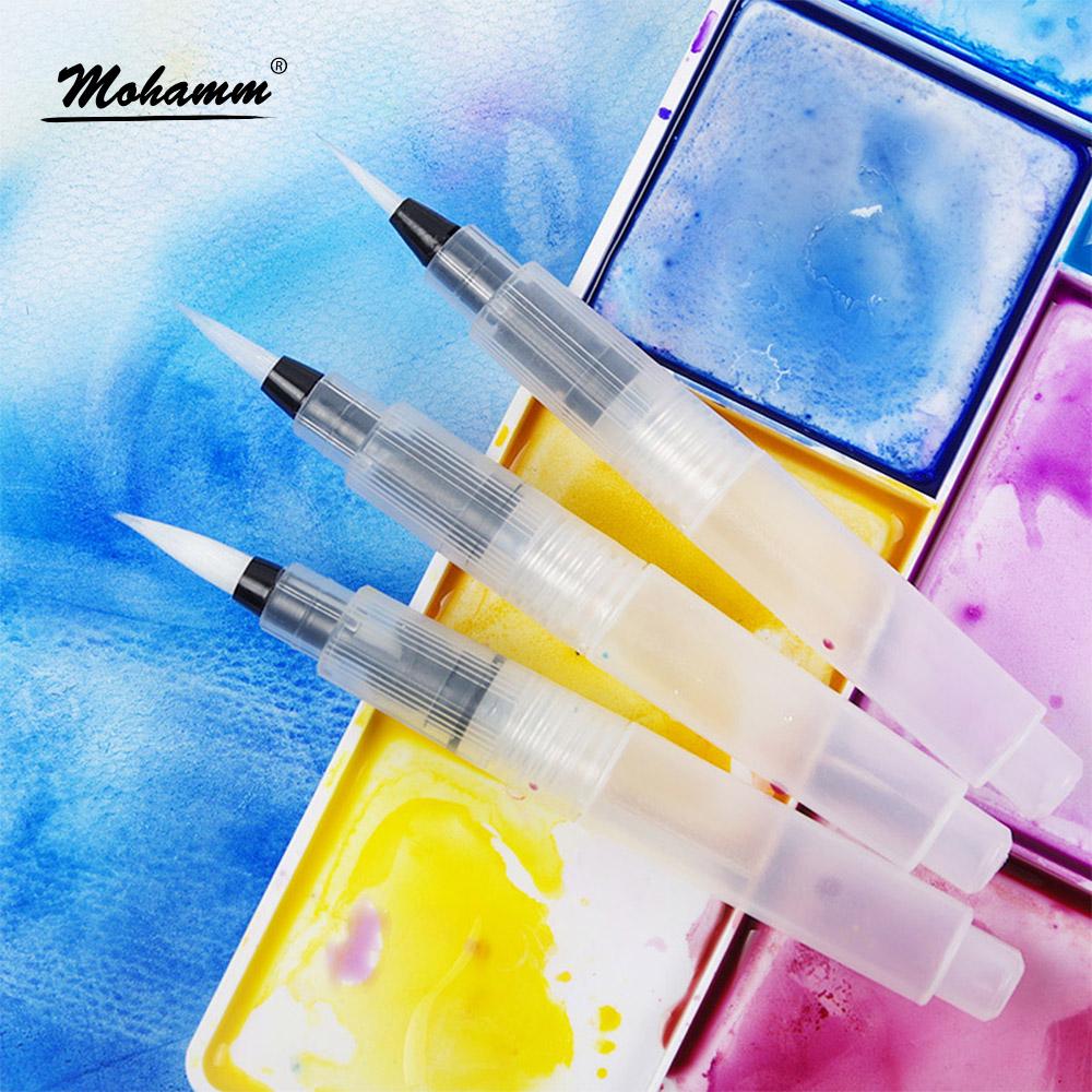 Water Coloring Brush Pens 3pcs Brush Tips for Watercolor Painting Water ...