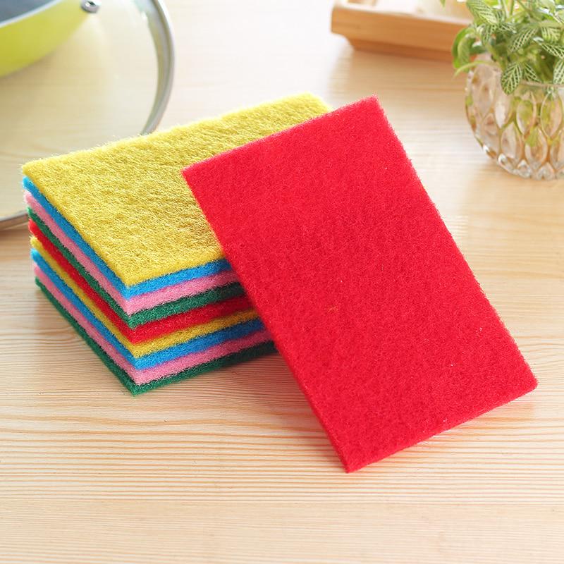 Buy Scouring Pad 10Pcs / Set DishCloth Cleaning Wipers Kitchen Rags ...
