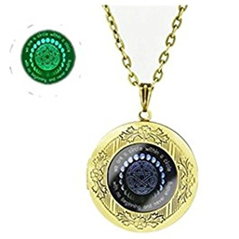Buy Pagan Glowing Locket Pendant Magic Glowing Locket Jewelry Occult ...