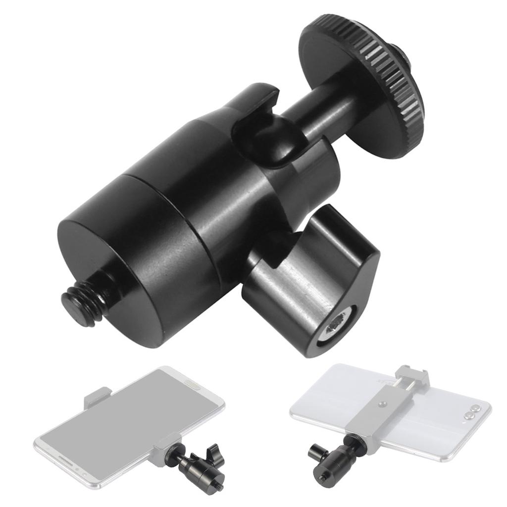 360 Swivel Ball Head Stand Mount Adapter 1/4" Tripod Screw w Lock for ...