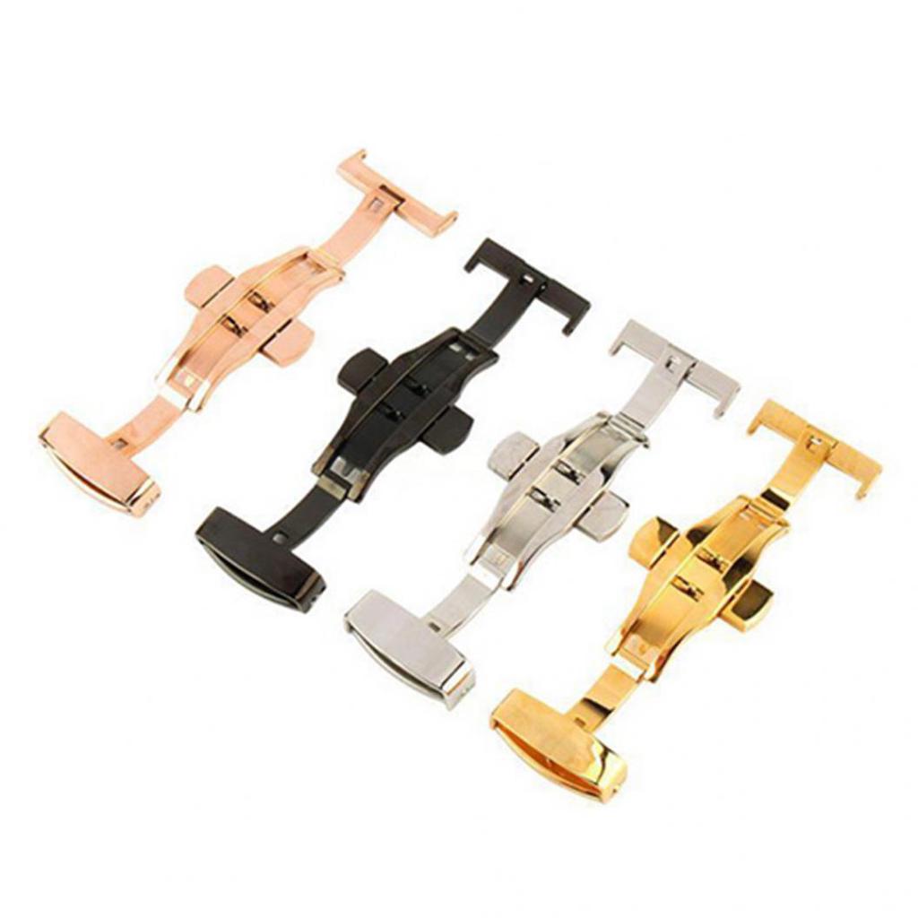 Buy Stainless Steel Flip Lock Butterfly Deployment Clasp Watch ...