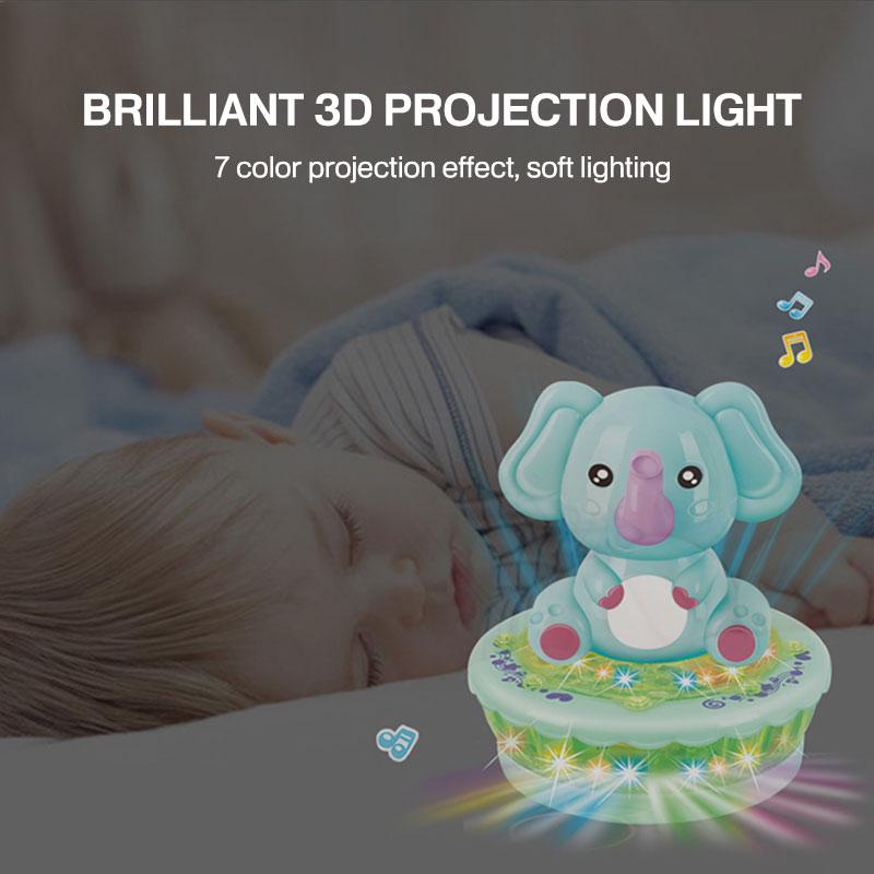Buy Electric Projection Toy Cute Music Projection Toys Funny Elephant ...