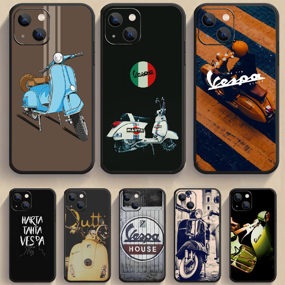 Vespa Scooter Cute Motorcycle Phone Case Cover Cell For IPhone Xiaomi ...