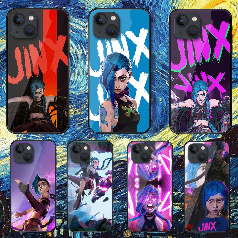 Buy Arcanes Jinx League Arcane Tempered Glass Phone Case For Iphone ...