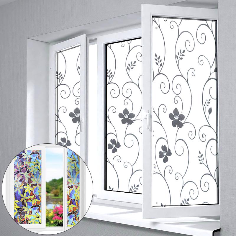 Buy 45*100cm Bathroom Toilet PVC Window Stickers Frosted Glass Films ...