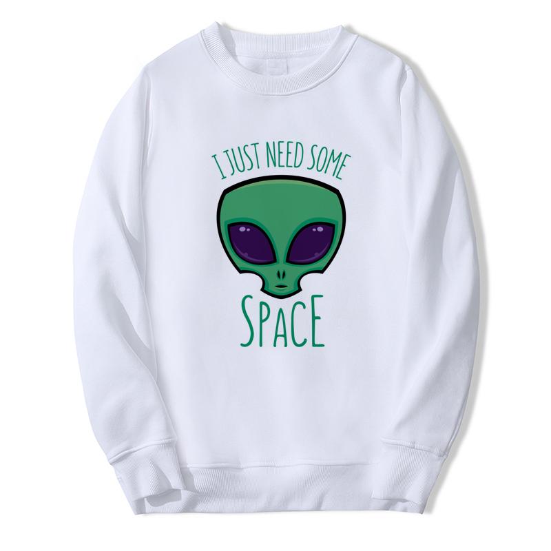 Buy Sweater Harajuku Crew Neck Sweatshirt I Just Need Some Space Alien ...