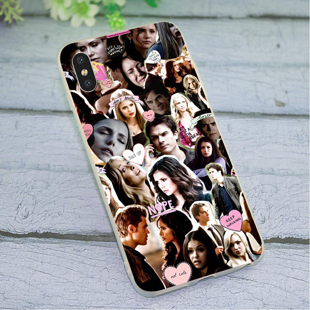 Buy The Vampire Diaries Phone Cover for iPhone X Case 6 6S XR Xs Max 8 ...