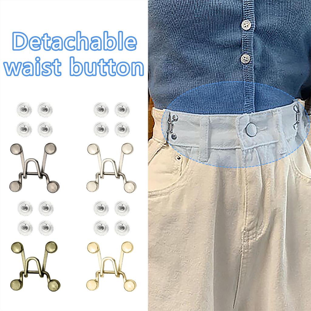 Buy [BC] Flat-bottomed Waistband Nail-free Detachable Jeans Waist ...