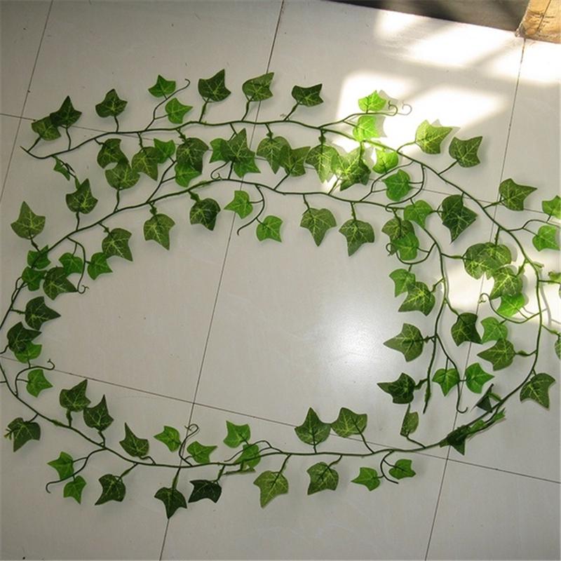 Artificial Fake String Leaves Ivy Vine Plants Hanging Garland Flower ...