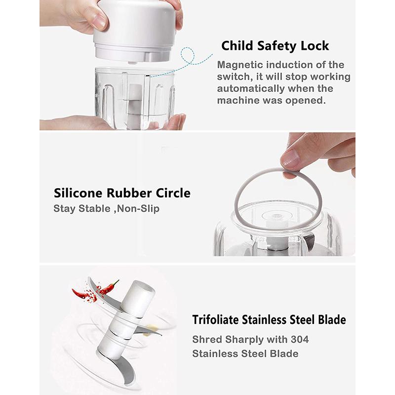 Buy Electric Small Food Processor, Mini Food Choppers for Garlic Fruit ...