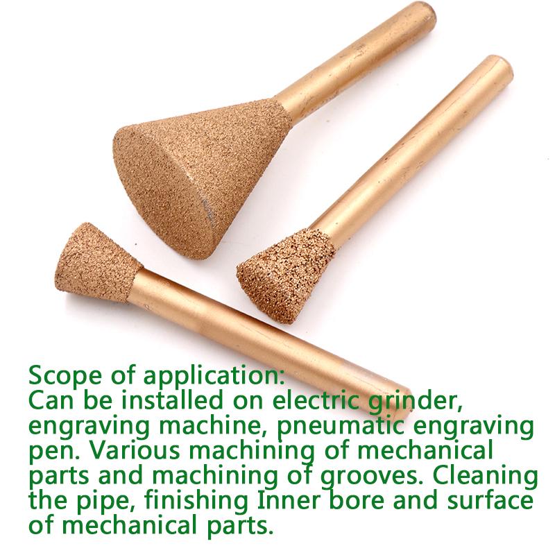 Buy 1PC Diamond Inverted Conical Shaped Grinding Bits Tool Head for ...