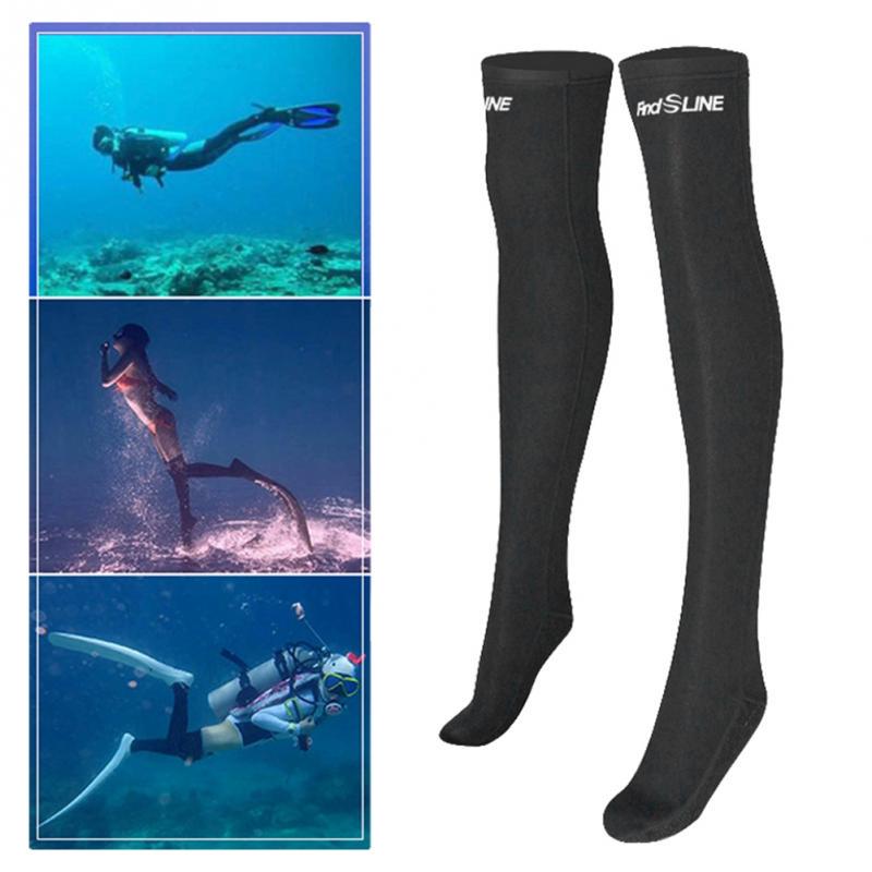 SLINX Women Neoprene Water Sports Diving Long 2mm Socks Surfing ...