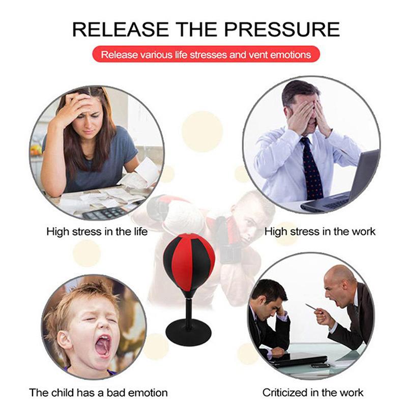 Buy Desktop Punching Bag Stress Reliever Ball Suction Cup Stand Boxing ...