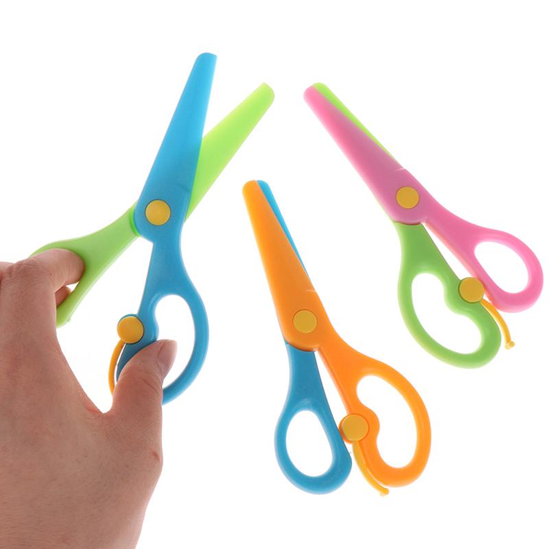 Satın alın Mini Safety Round Head Plastic Scissors Student Kids Paper ...