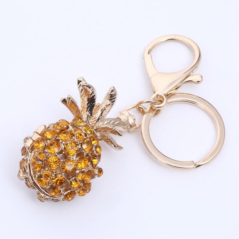 Buy Pineapple Ananas Fruit New Pendant Charm Crystal Purse Bag Keyring ...