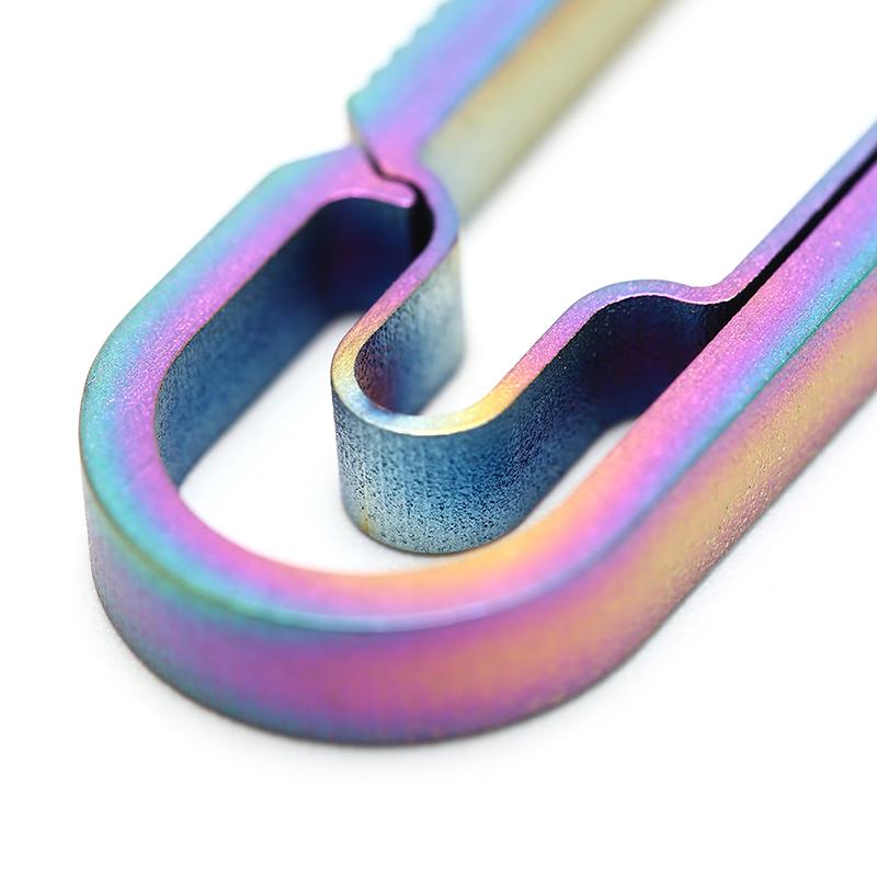 Buy 4Cm Titanium Alloy Outdoor Camping Carabiner Keychain Hanging ...