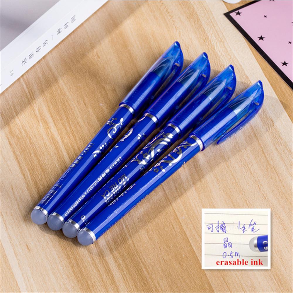 0.5mm Blue Ink Erasable Gel Pen Office School Supplies Student ...