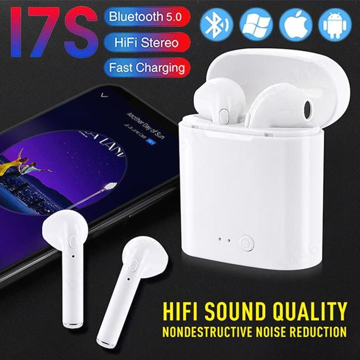 I7s Bluetooth Stereo Earphones with Microphone Charging Box for ...