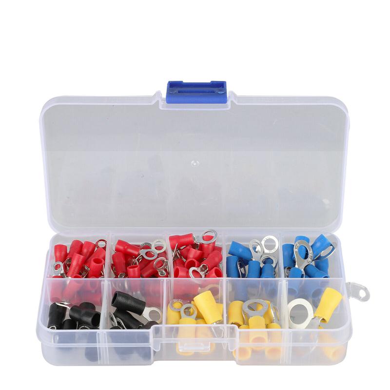 102pcs Electrical Connectors Insulated Crimp Terminals Mixed Assorted ...
