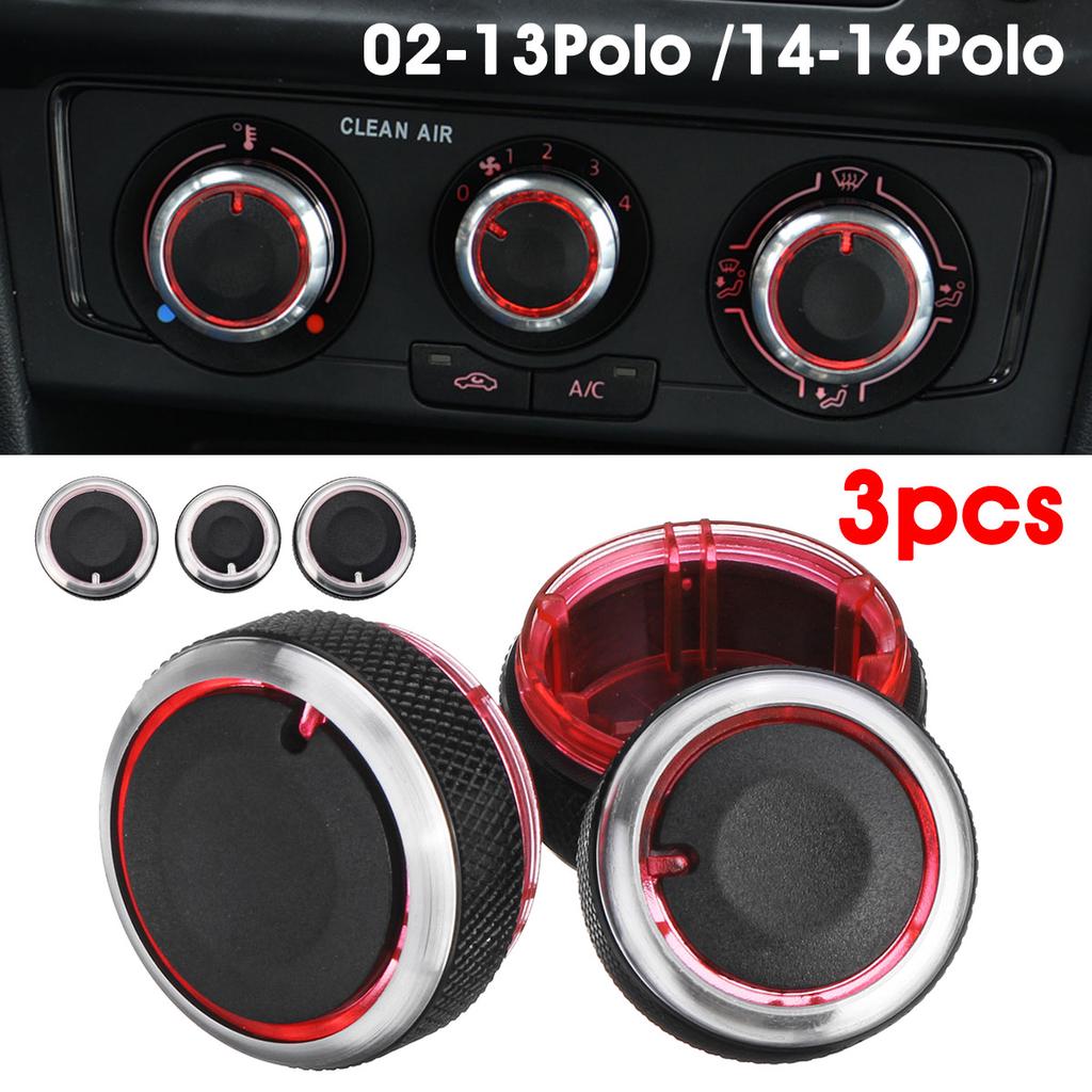 Buy Autoleader 3Pcs 02-13Polo /14-16Polo Aluminum Alloy Black/Red Car ...