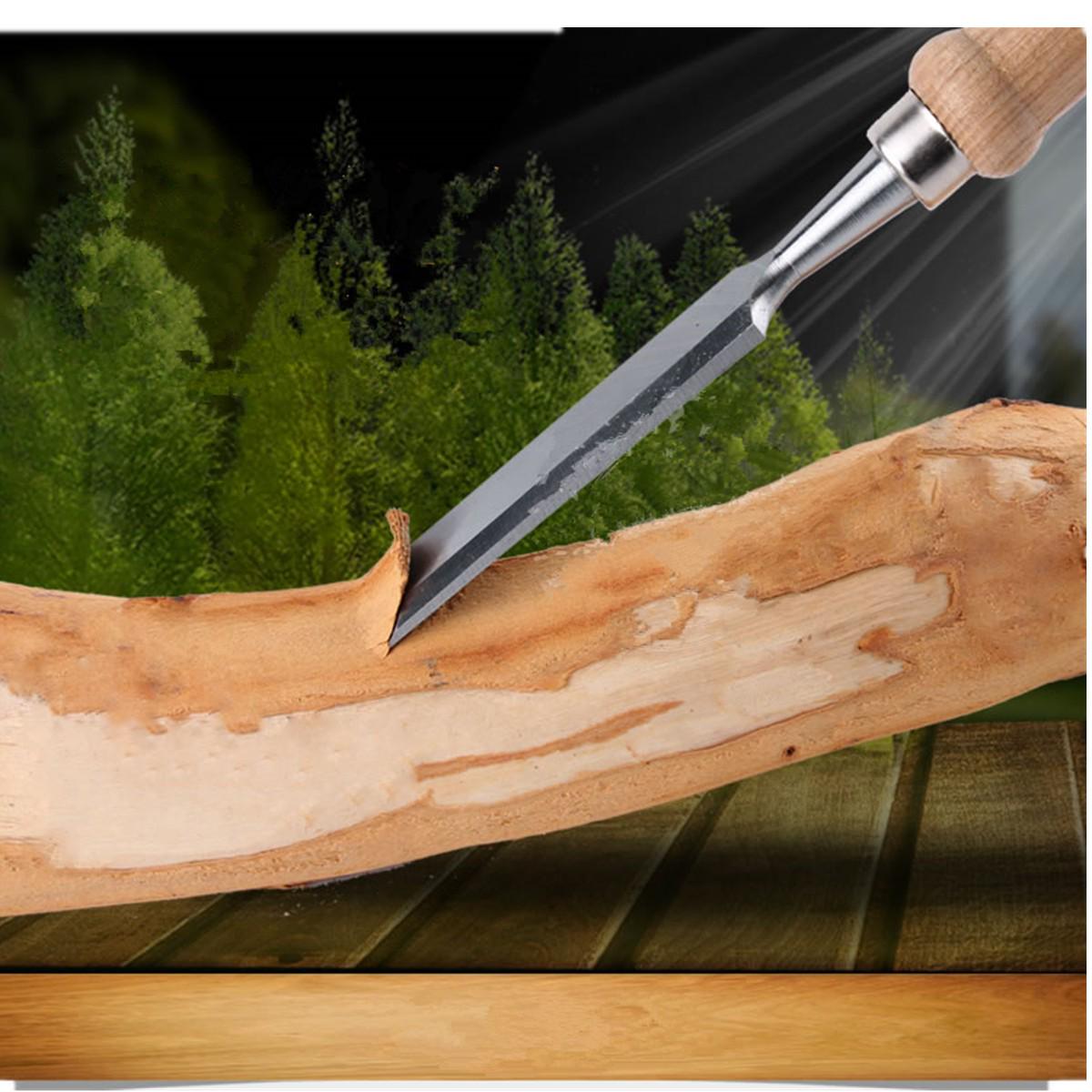 4Pcs 6-24mm Wood Carving Gouges Chisels Set Hand Woodworking ...