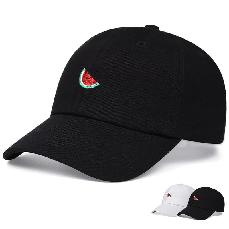 Watermelon Embroidery Cotton Baseball Cap Golf Cap Stretch Dad Cap-buy ...