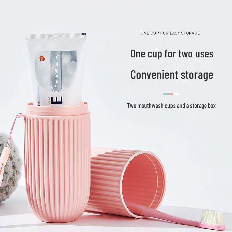 Buy Portable Toothbrush Cup Set with Lid - Creative Travel Mouthwash ...