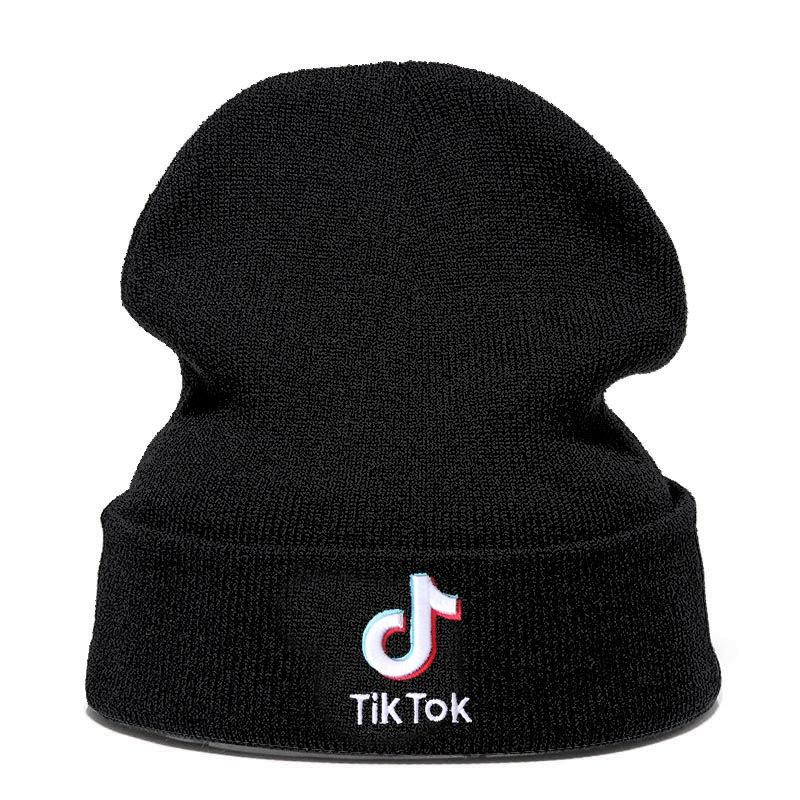 Buy Tik Tok Winter Warm Women and Men Beanie Pure Color Anti-dirty ...