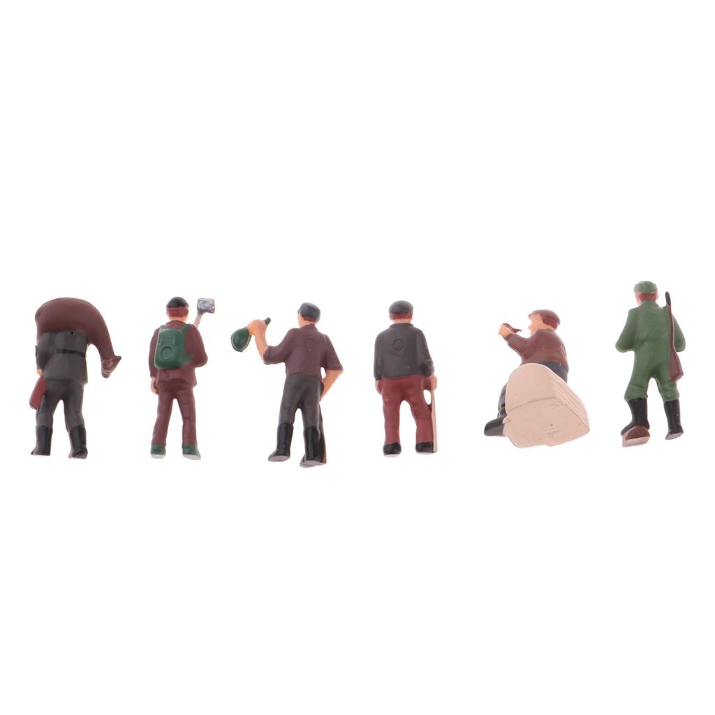 Buy 1:87 HO Scale Painted Model People Figures Hunter Trains Railway ...