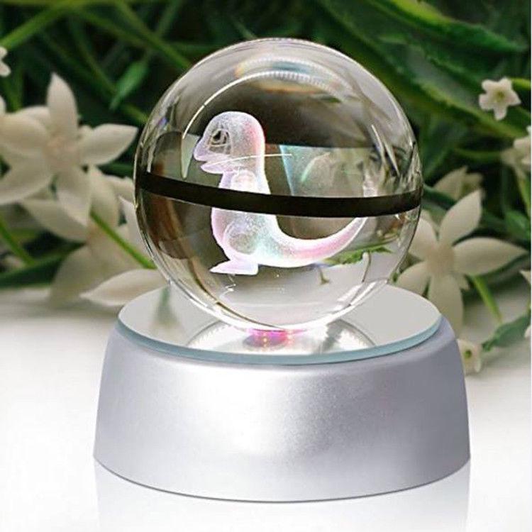 Buy LED Lamp 3D Glowing Pokeball Crystal Ball Toy Gift for Kids at ...