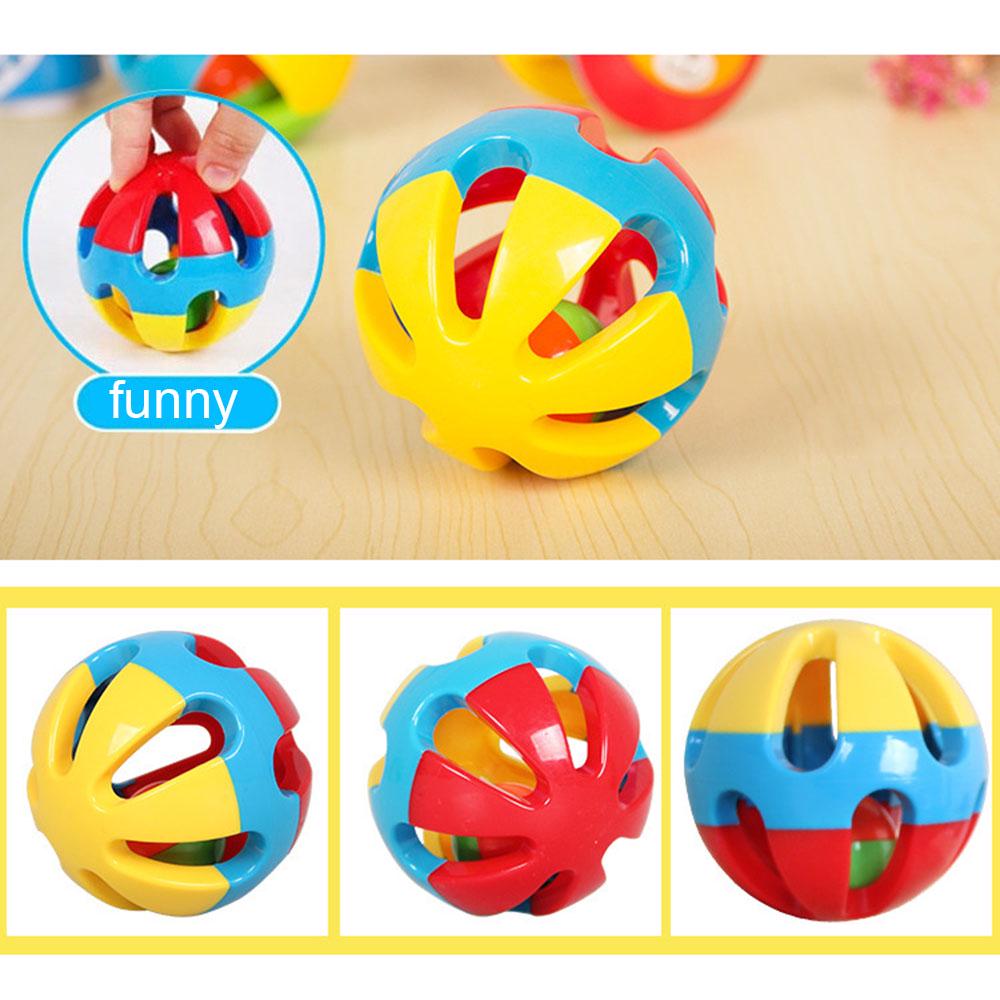 Buy 2Pcs Baby Rattles Plastic Hand Shake Jingle Ball Ring Early ...