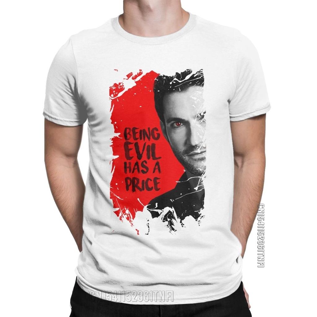 Men's Lucifer Morningstar Devil T Shirt Pure Cotton Clothing Funny ...
