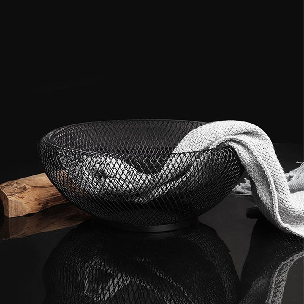 Buy [BC] Double Wall Metal Mesh Decorative and Fashional Fruit Bowl ...