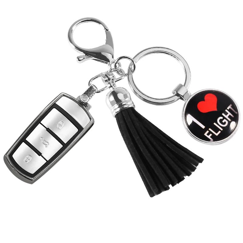 Buy 2 PCS Aviator Keychain Key Chain Jewelry Embroidery Safety Tag ...
