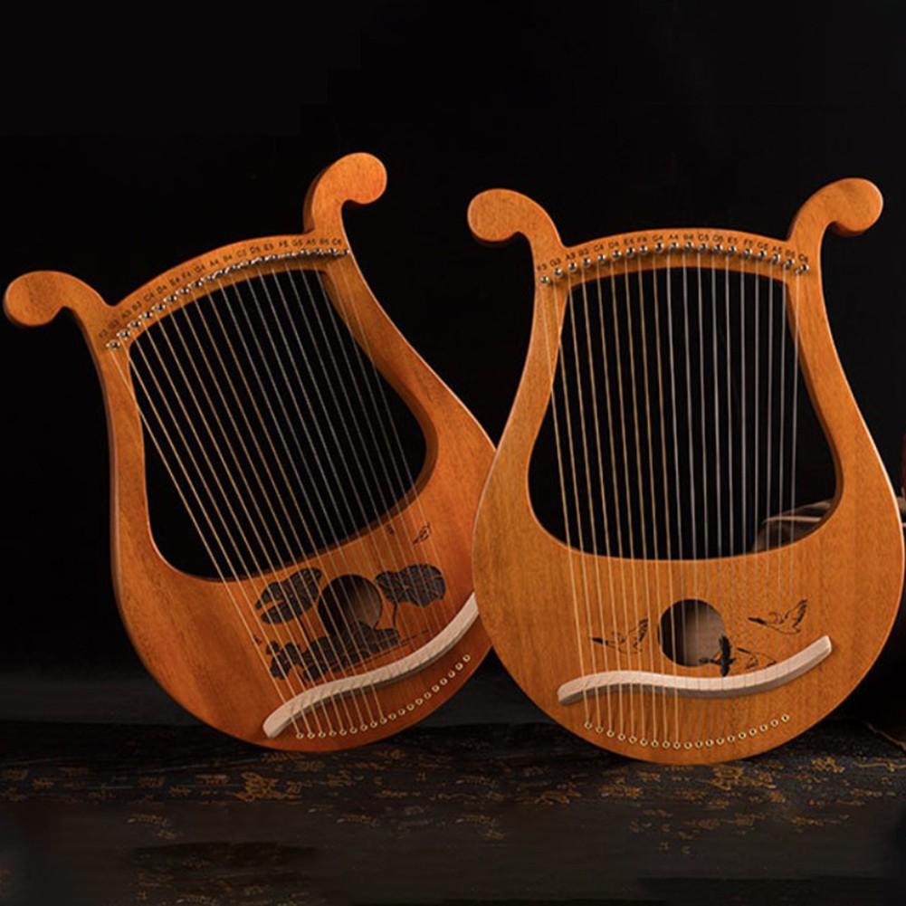 19string Lyre 40*30*3cm Finger Strumming Mahogany Smooth uygun fiyatlı ...
