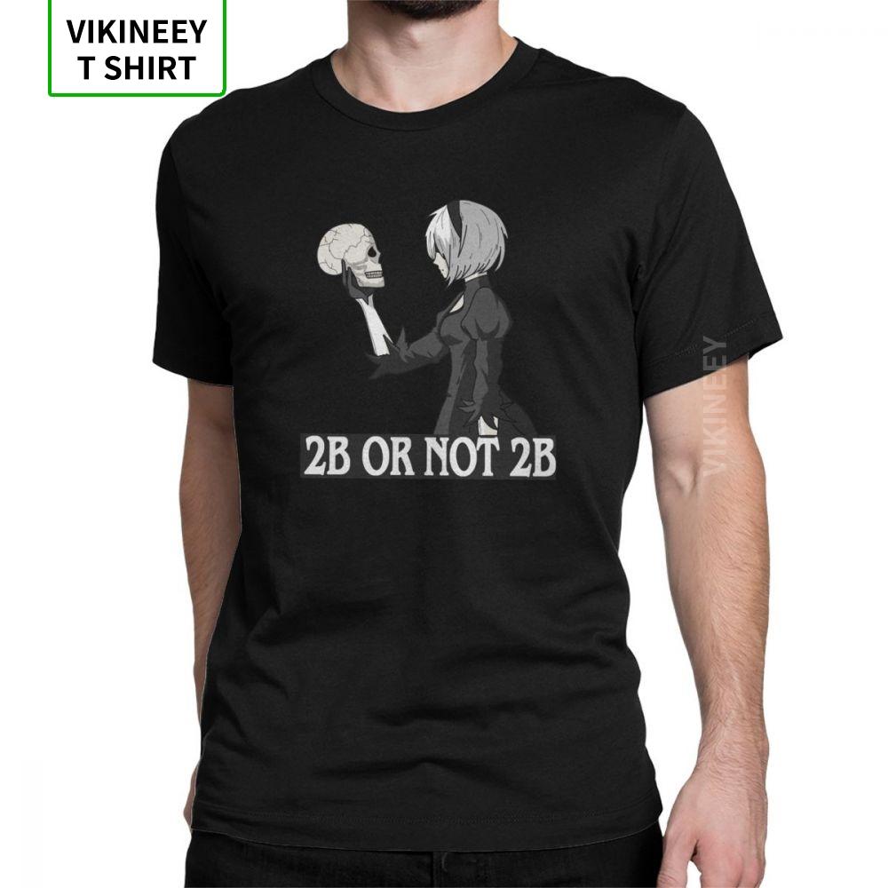 Kaufe Men's Nier Automata 2B Or Not 2B T Shirts Yorha 2B Game Tops ...