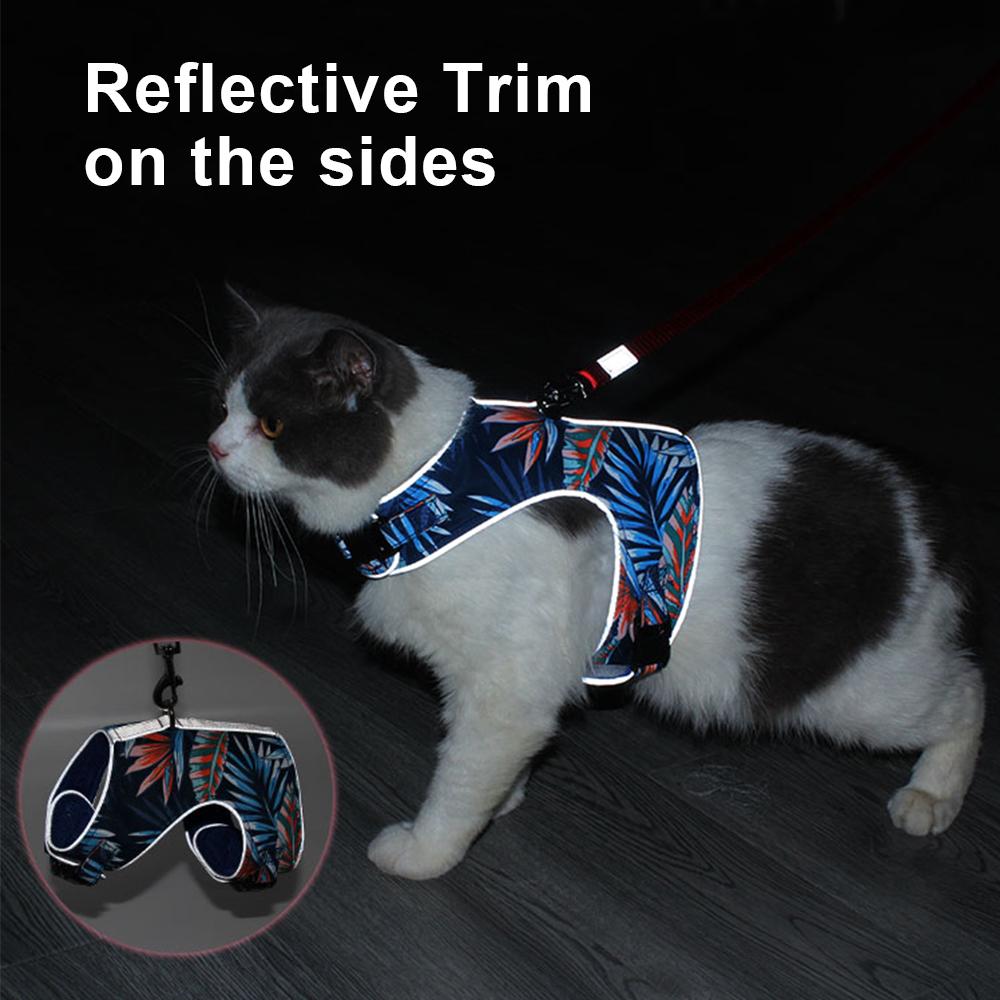 Satın alın Reflective Cat Harness Leash Set Adjustable Nylon Mesh ...