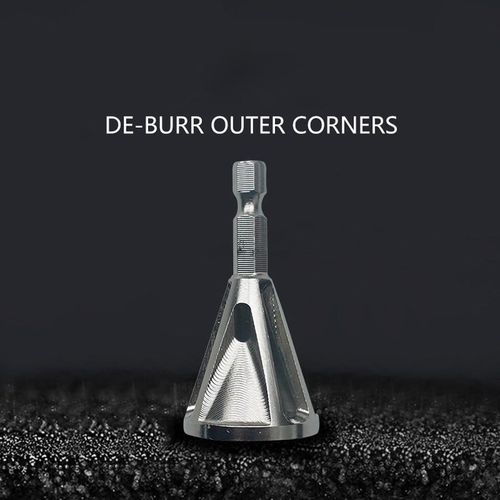 Buy Silver Stainless Steel Deburring External Chamfer Tool Drill Bit at ...