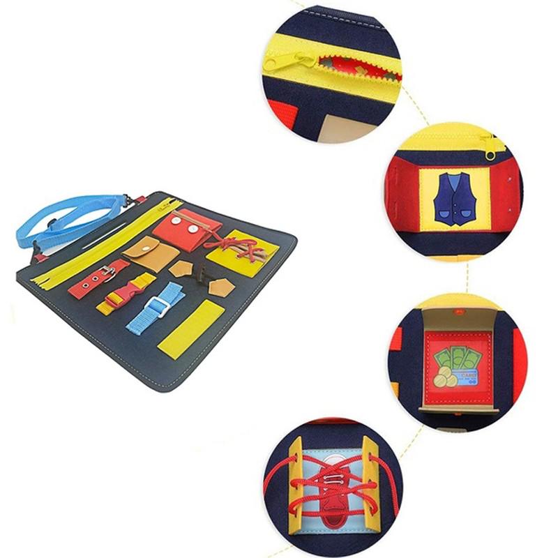Buy Baby Puzzle Toddler Learn To Dress Board Educational Toys Infant ...