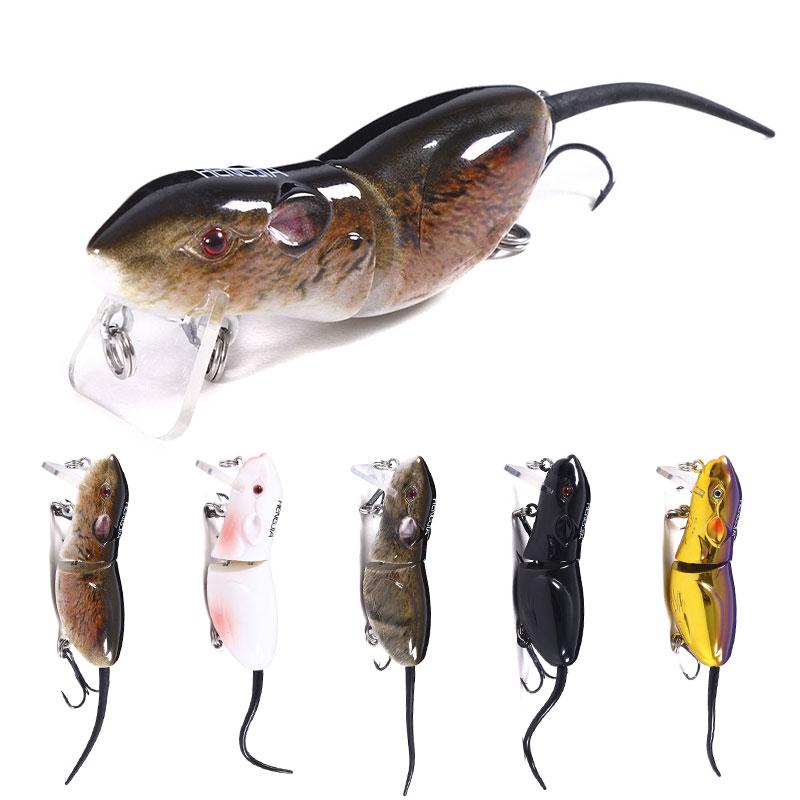 Buy Hengjia 1pcs Jointed Minnow Mouse Fishing Lure Bionic Catfish Hard ...