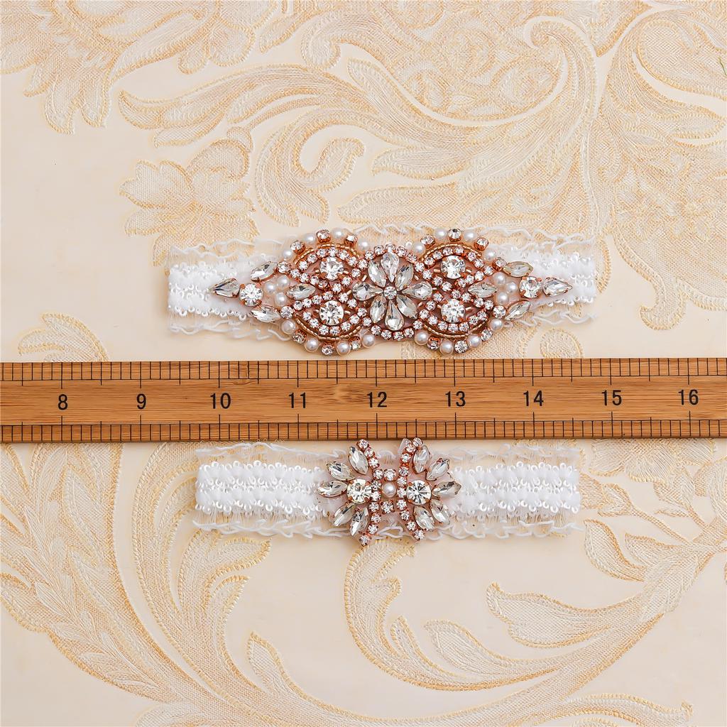 YANSTAR Wedding Garters for Bride Lace Garter Belt Bridal Garter Set ...