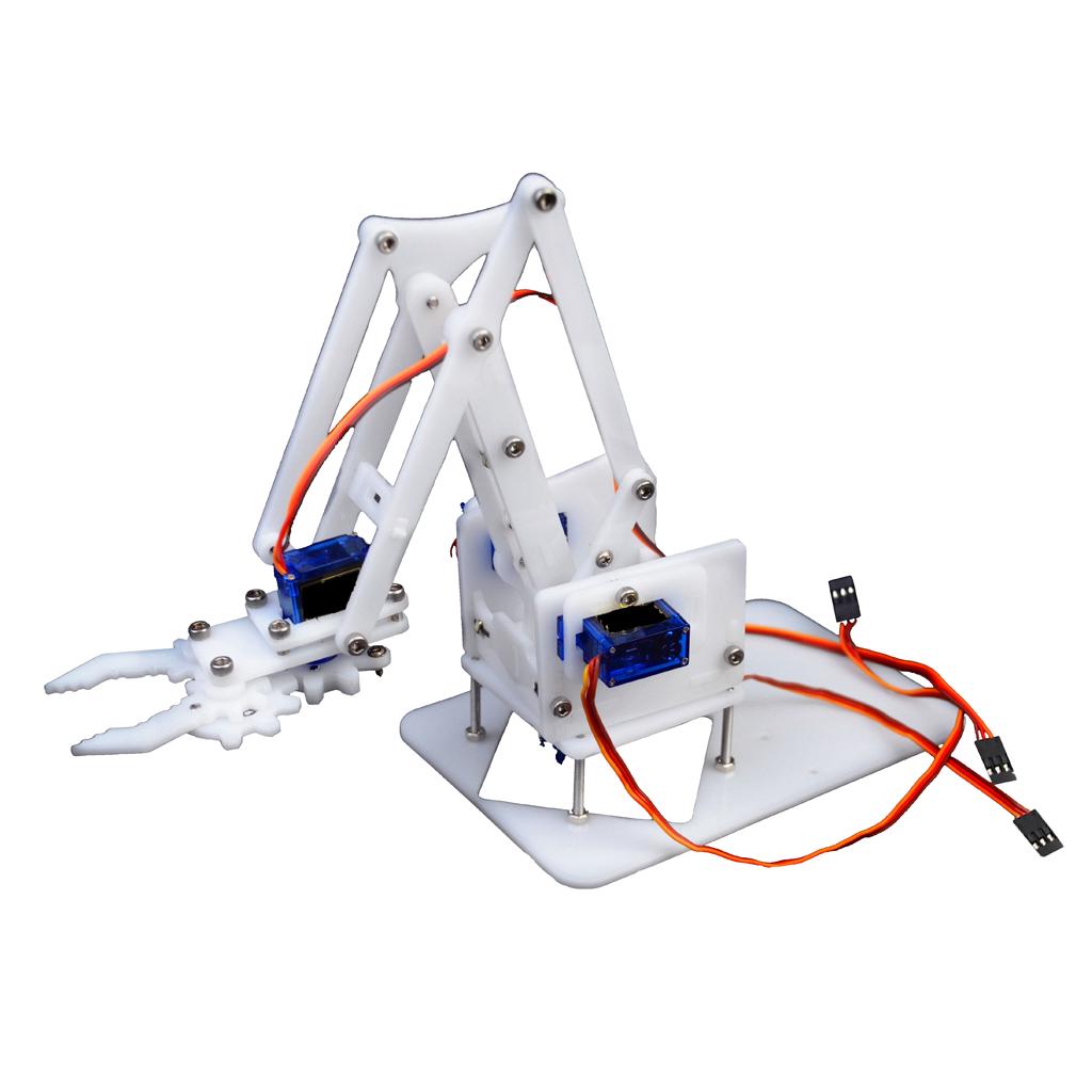 Buy DIY Assembled Acrylic Robot 4 DOF Mechanical Arm for Learning at ...