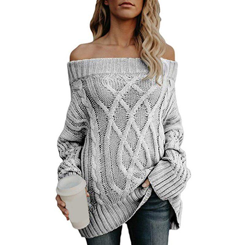 European and American Autumn and Winter Warm Sweater Thick Twist ...