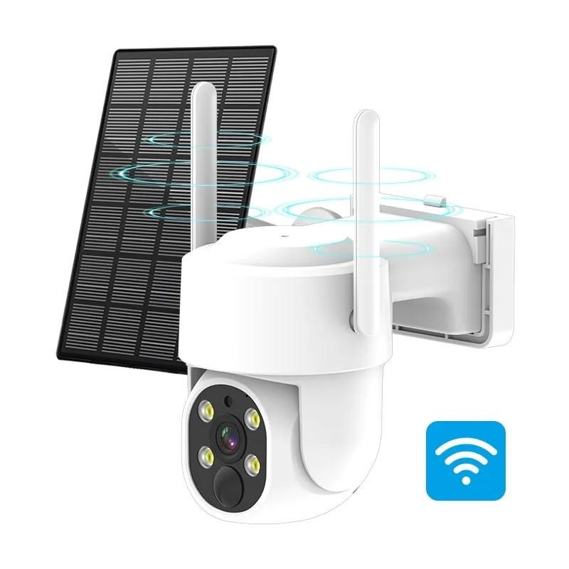 Cheap 400W 2K Outdoor Solar Surveillance 2.4Ghz WIFI IP Camera Home ...