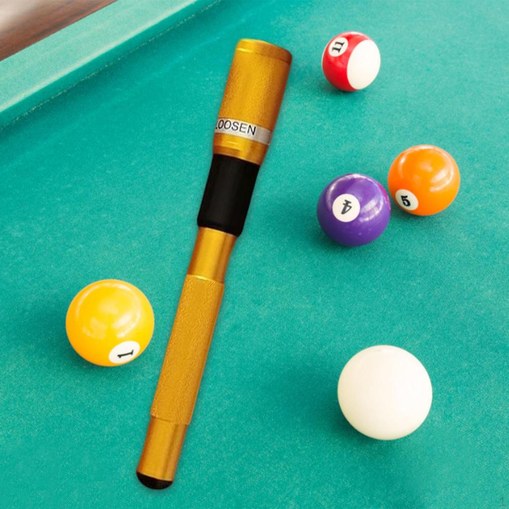 Buy Aluminum Pool Cue Extension Snooker Extender Butt End Lengthener ...