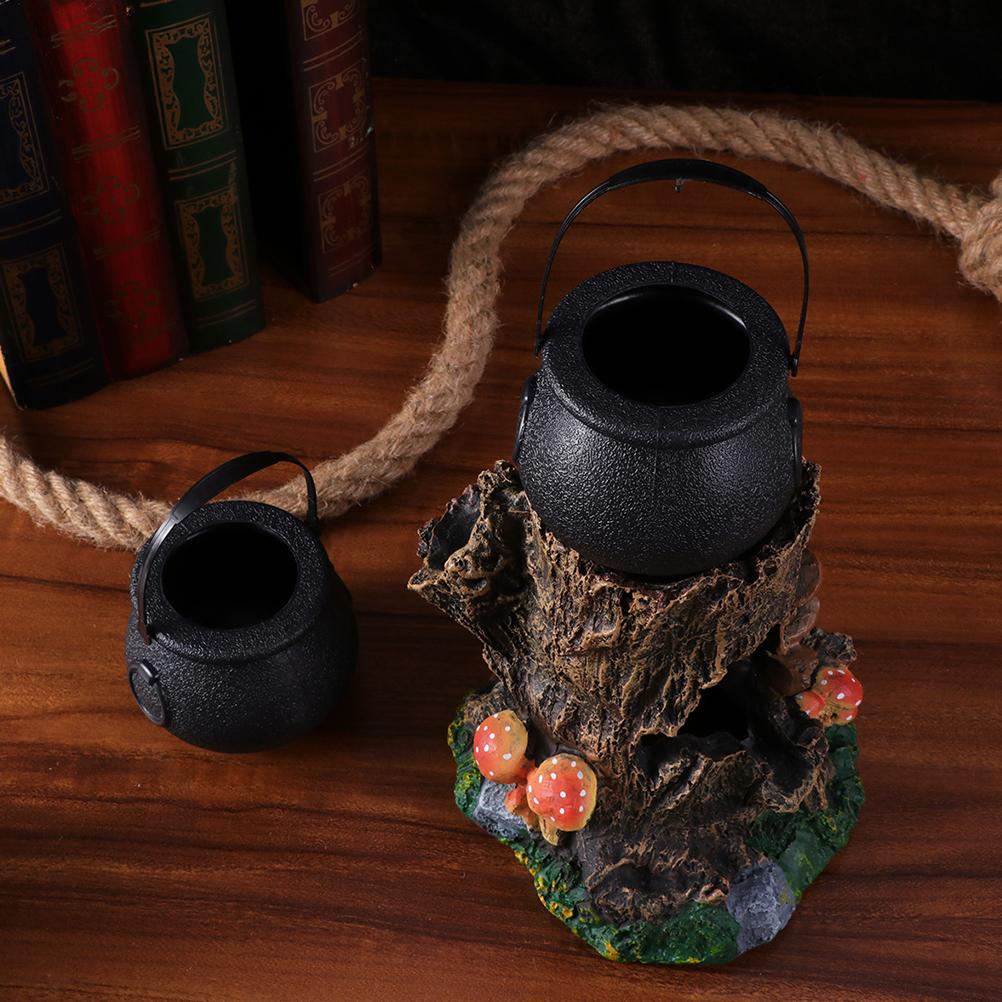 Buy 6 Pcs Candy Sweets Gift Plastic Storage Buckets Witch Pot Treats ...